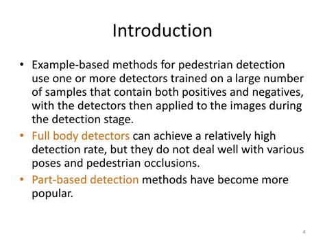 Ppt A Robust Pedestrian Detection Approach Based On Shapelet Feature