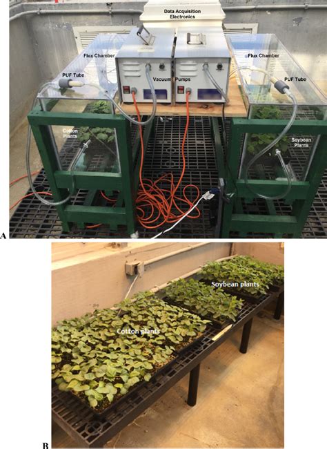 A Experimental Setup Including The Two Dynamic Flux Chambers Puf Download Scientific Diagram