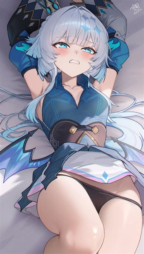 Rule 34 1girls Armpits Black Underwear Blue Eyes Cerydra Honkai