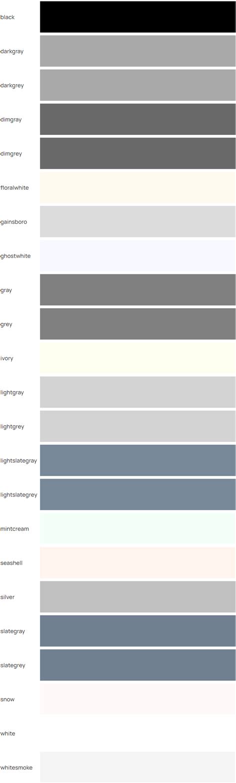 Css Named Colors Everything Explained Hackernoon