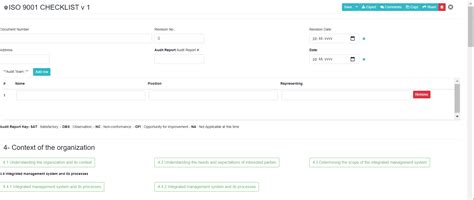 ISO Checklist Templates POIMAPPER