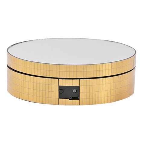 Rotating Display Stand Practical 12cm Mirror Elect Grandado