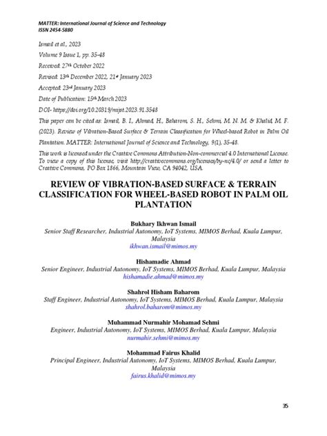 review of vibration based surface and terrain classification for wheel