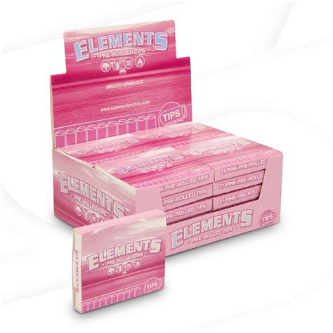 Elements Pink Pre Rolled Tips Esd Official