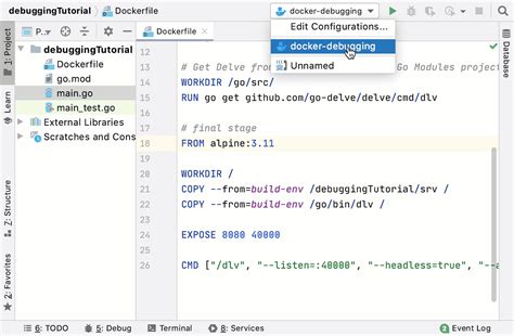 Attach To Running Go Processes With The Debugger Goland Documentation