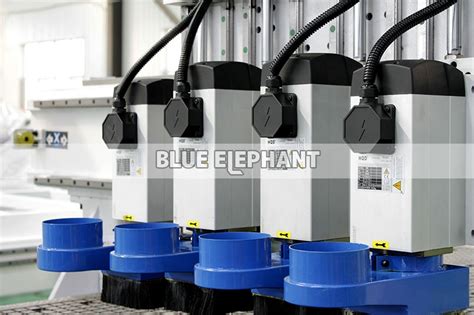 Spindles Of 1325 Pneumatic 4 Spindles Cnc Nesting Machine