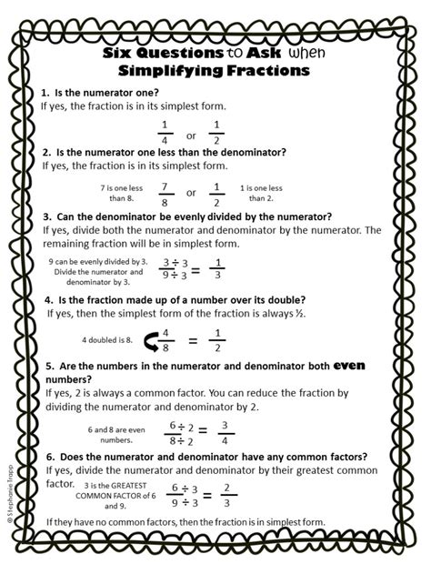 Free Printable Simplifying Fractions Worksheets Printable Worksheets