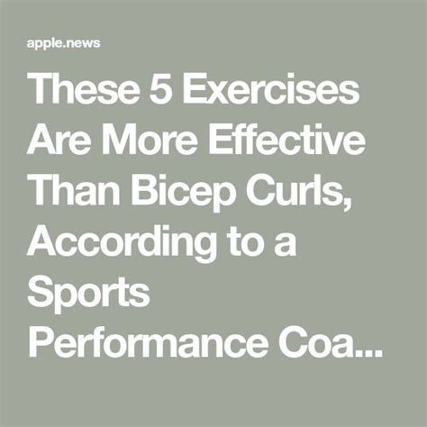 Effective Exercises To Replace Bicep Curls