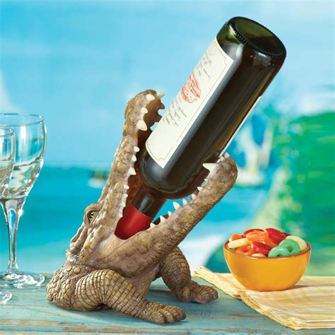 Crocodile Wine Bottle Holder The Green Head