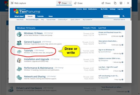 how to use web capture tool in microsoft edge chromium tutorials
