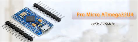 Amazon Com Diymore Arduino Pro Micro MHz V With Row Pins Header Module Board ATmega U