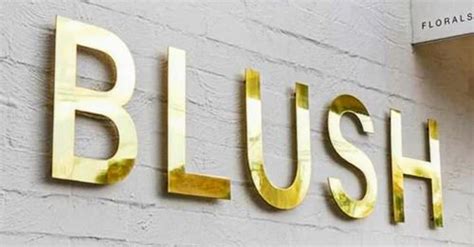 Golden Polished Solid Brass Letter At Rs 56square Inch In South 24