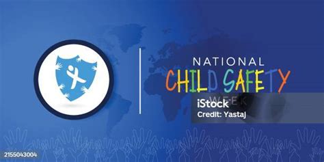 매년 6월 아동안전주간 배너 포스터 카드 및 배경 디자인에 대한 연간 어린이 안전 인식 개념 매년 6월 6일부터 12일까지 지켜지는 아동 안전 주간 인식의 달 개념 6월에