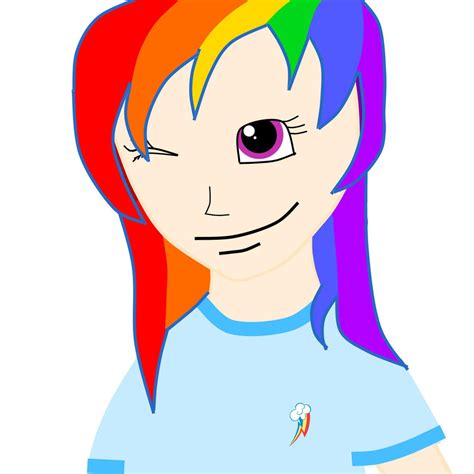 Human Rainbow Dash By Hannahdash On Deviantart