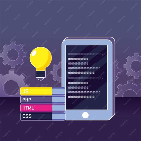 Premium Vector Program Coding Concept