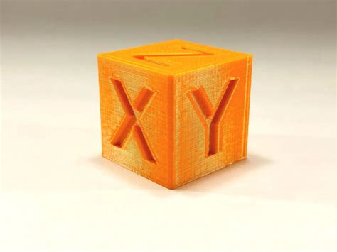 0 2mm Xyz Calibration Cube Test Stl 3d Modeling Printer Etsy