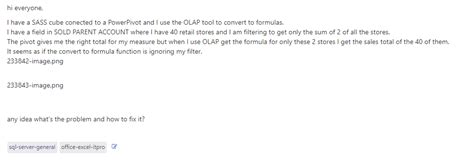 Olap Tool Convert To Formula Not Returnin Same Number As In Pivot