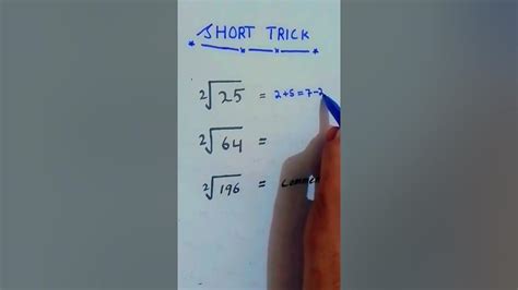 Square Root Tricks In Mathematics Educational Maths Educationist