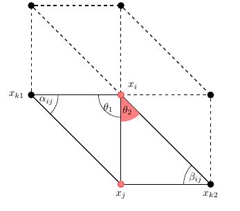 Tikz With Tkz Euclide Gaps In Fill Using TkzFillAngle TeX LaTeX Stack Exchange