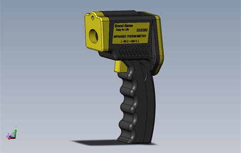 红外温度计热成像仪 Solidworks 2017 模型图纸免费下载 懒石网