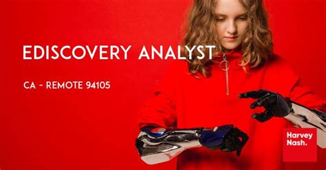 Gunjan Madhvani On Linkedin Ediscovery Analyst Job In Ca Remote For Harvey Nash It Software