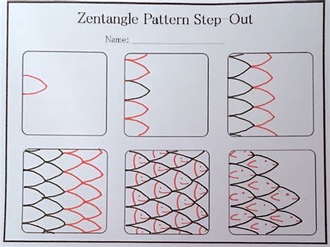 Step By Step Zentangle Patterns Pdf At Zoe Oatley Blog
