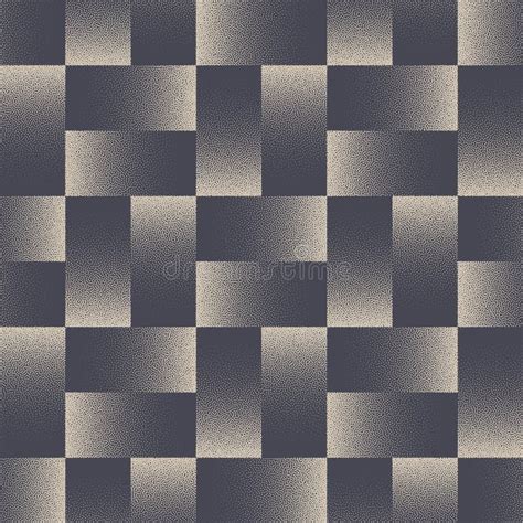 Modern Tile Stipple Seamless Pattern Vector Geometric Simple Abstract Background Stock Vector