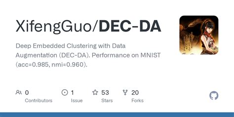 github xifengguo dec da deep embedded clustering with data augmentation dec da performance
