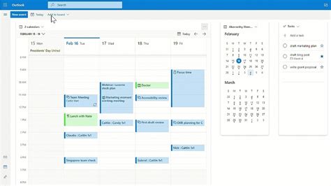 Outlook Calendar Template