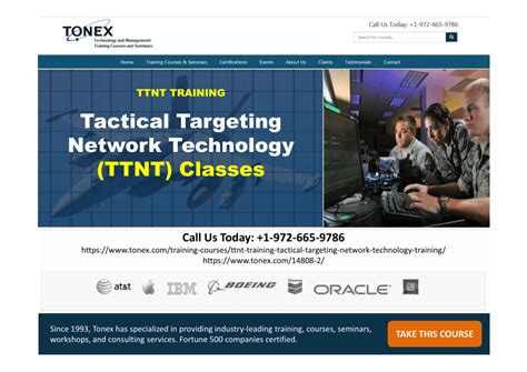 Pdf Tactical Targeting Network Technology Ttnt Training
