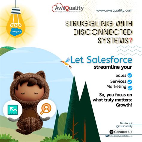 Salesforce Sales Marketing Ai Businessgrowth Crm Customerexperience… Awsquality