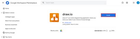Install Draw Io For Google Drive Via Google Workspace Marketplace