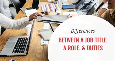 Differences Between Job Titles Roles Duties Tools For Transition