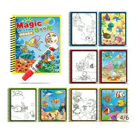 รวมส่ง สมุดระบายสีล่องหน ไม่มีสารเคมี ลูกซน สมาธสั้น ดึงดูดความสนใจด้วย Magicwaterbooks Thaipick