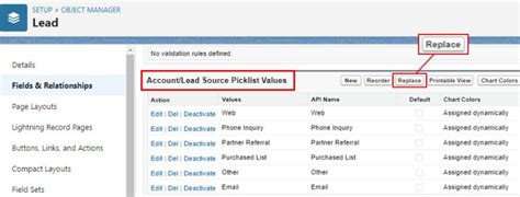 Add And Replace Picklist Values In Salesforce