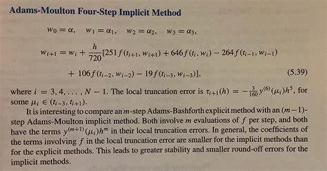 construct an adams variable step size