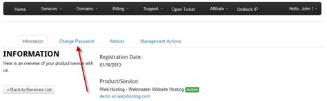How Do I Login To My Hosting Control Panel Cpanel Ez Web Hosting