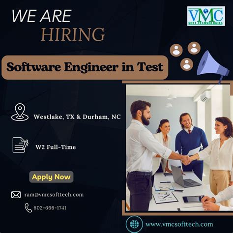 Vmc Soft Technologies Inc On Linkedin Sdet Qa Testautomation Testing Automationtesting