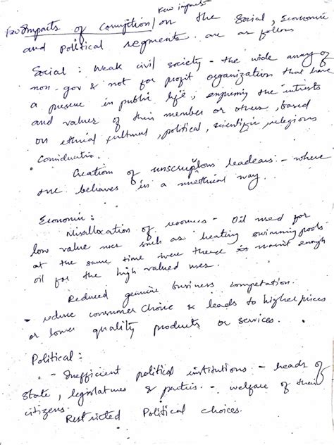 Impacts Of Corruption Pdf