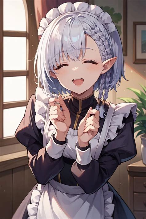 Anime Girl In A Maid Outfit Diffus