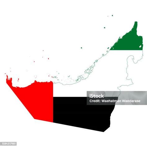 아랍 에미리트지도 플래그입니다 흰색 배경에 분리된 벡터 디자인 0명에 대한 스톡 벡터 아트 및 기타 이미지 0명 개념 구도 Istock