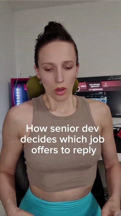 how senior dev decides which job offers to reply to shorts coding