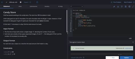 Pradeep A On Linkedin Codechef Problemsolving