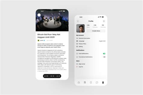 简洁的新闻应用app Ui Kit素材包 简单设计 简洁的新闻应用app Ui Kit素材包 简单设计