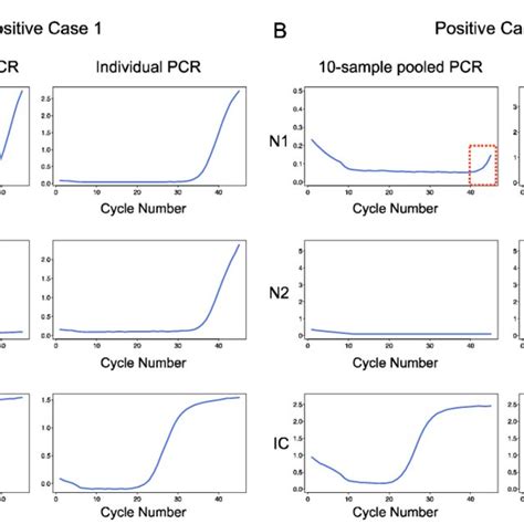 Pcr Amplification Curves For Positive Case 1 A And Positive Case 2 Download Scientific