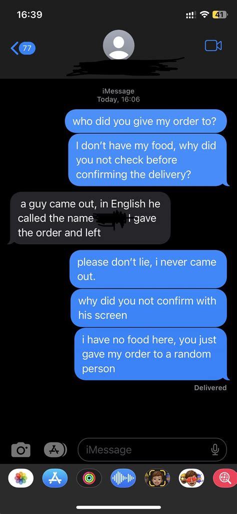 Uber Driver Gave My Food To A Random Person Or Stole It Himself R