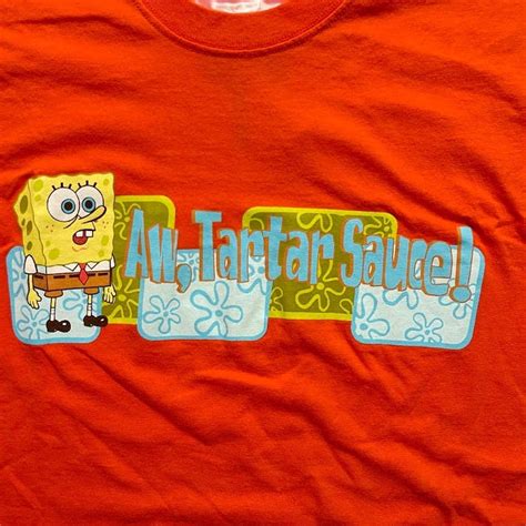 Vintage Y2k Spongebob Squarepants Tar Tar Sauce Tee Grailed