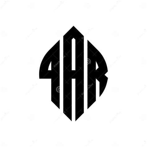Qar Circle Letter Logo Design With Circle And Ellipse Shape Qar Ellipse Letters With