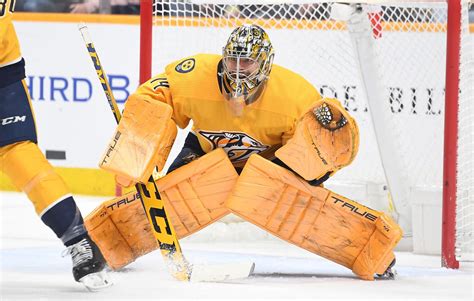 Saros Makes 38 Saves Leads Predators Past Flames 2 1 The Globe And Mail