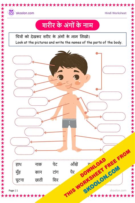 Body Parts Name In Hindi 2